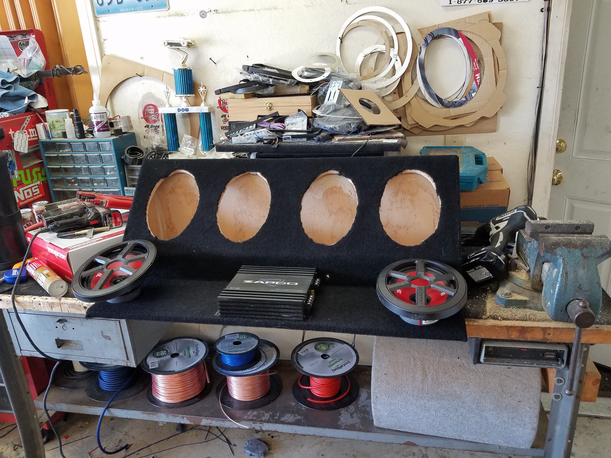 Custom box for '66 VW Beetle - SoundWerks Car Audio