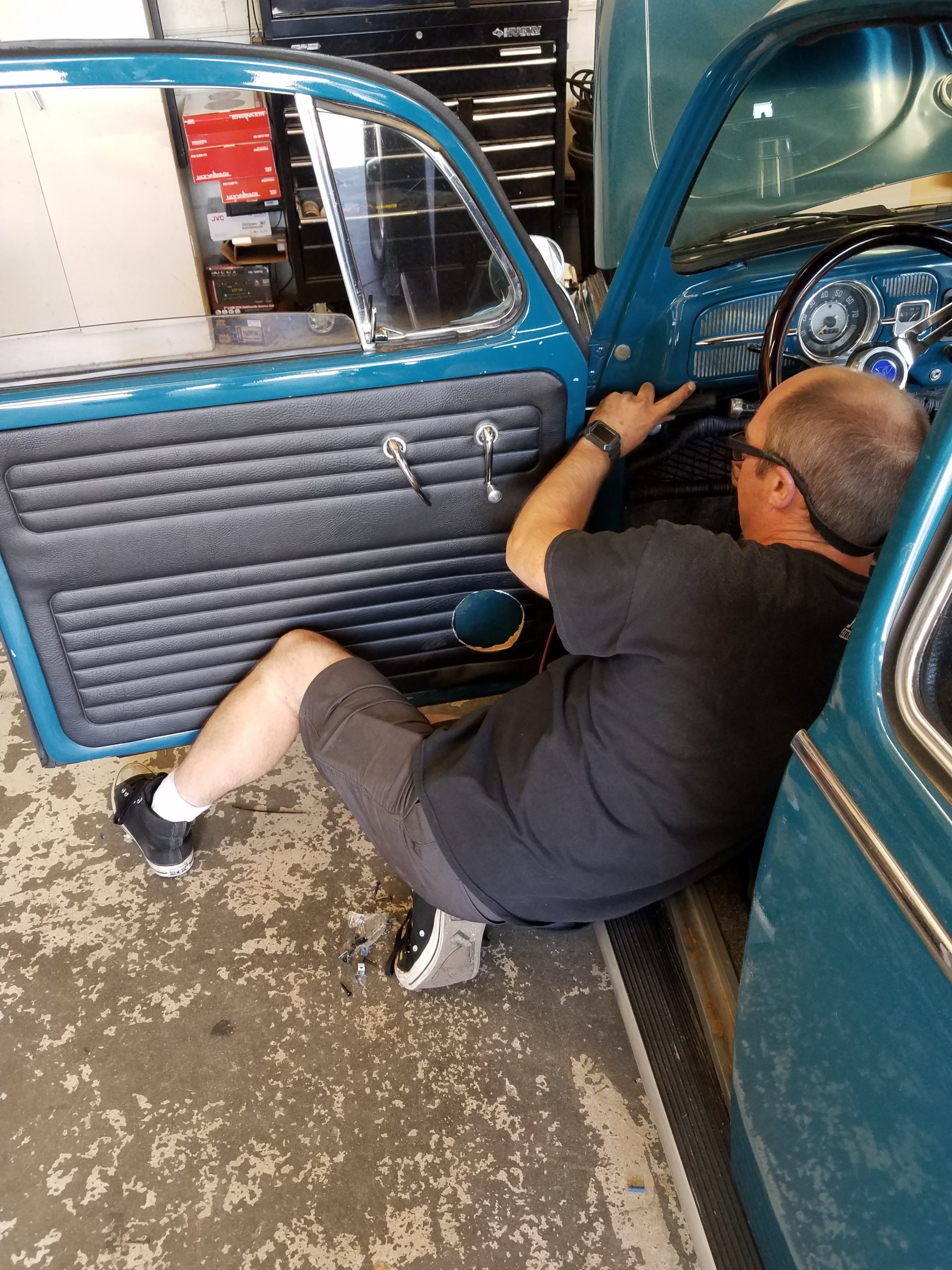 Custom box for '66 VW Beetle - SoundWerks Car Audio